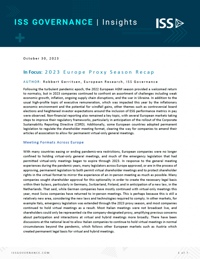 iss-in-focus-2023-europe-proxy-season-recap-preview | ISS