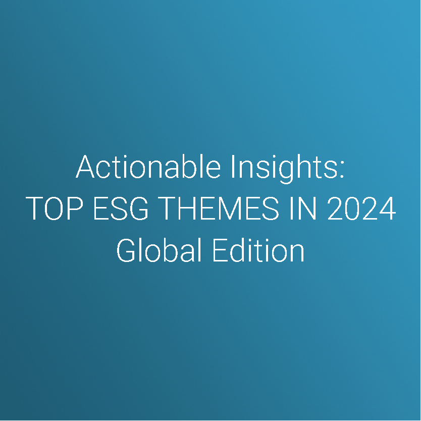 Actionable Insights: Top ESG Themes in 2024 | ISS